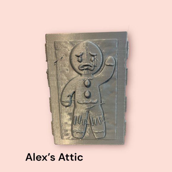 Toys | 3d Printed Gingerbread Man In Carbonite Statue About 375 Inches ...